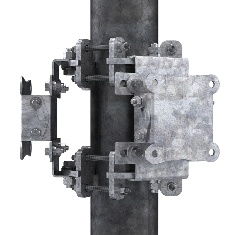 Tri-Antenna Mount (2 3/8" to 7" Poles) - DFConceal